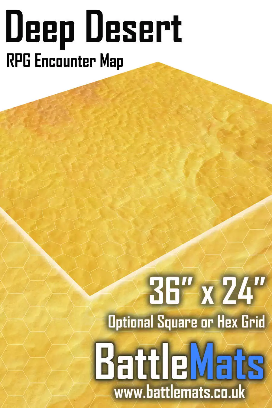 Deep Desert 36" x 24" RPG Encounter Map - Loke BattleMats | Fantasy ...