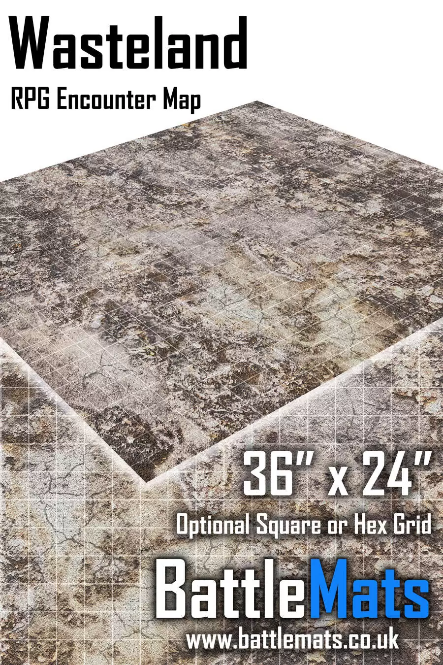 Wasteland 36" x 24" RPG Encounter Map - Loke BattleMats | Fantasy ...