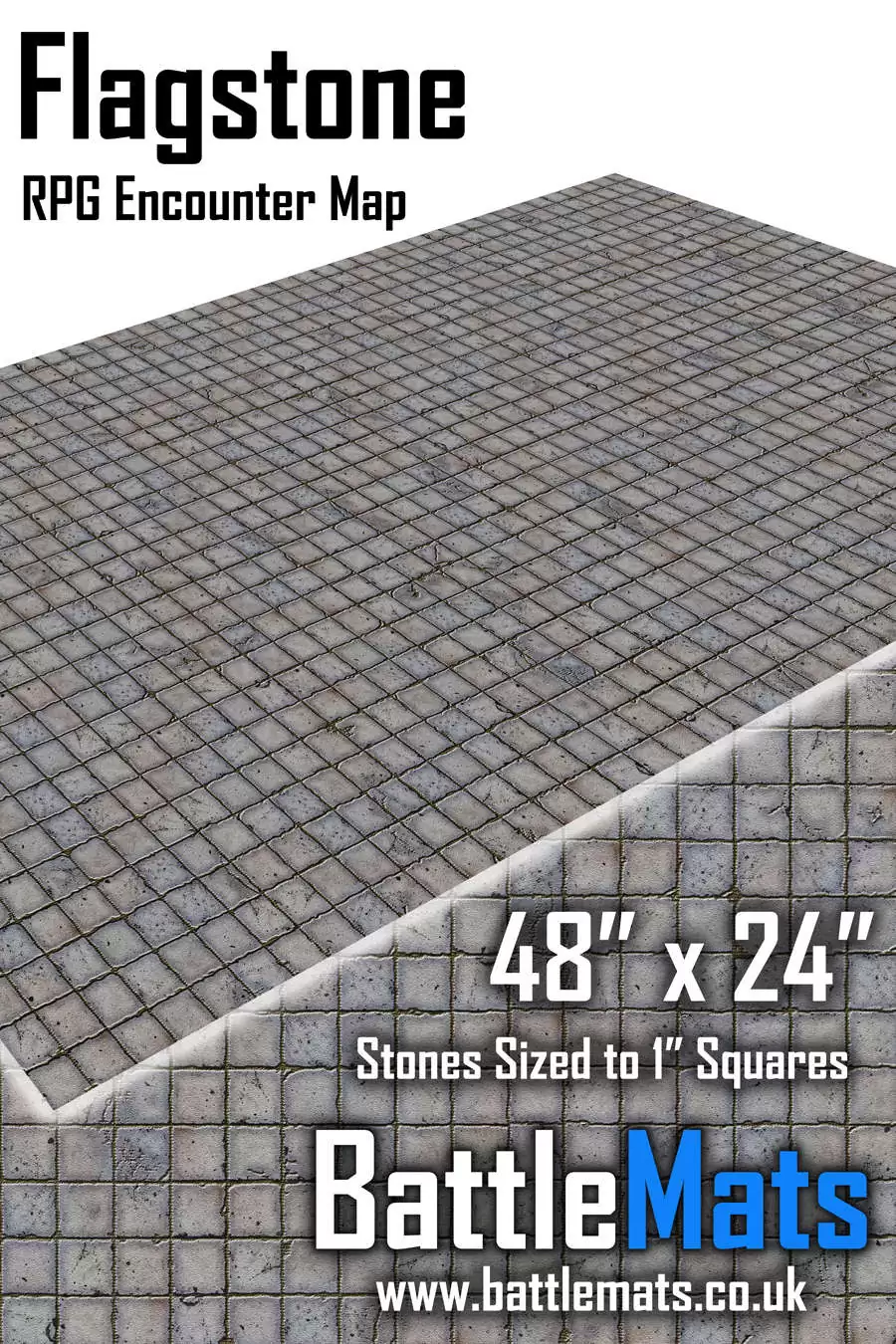 Flagstone 48" x 24" RPG Encounter Map - Loke BattleMats | Fantasy ...