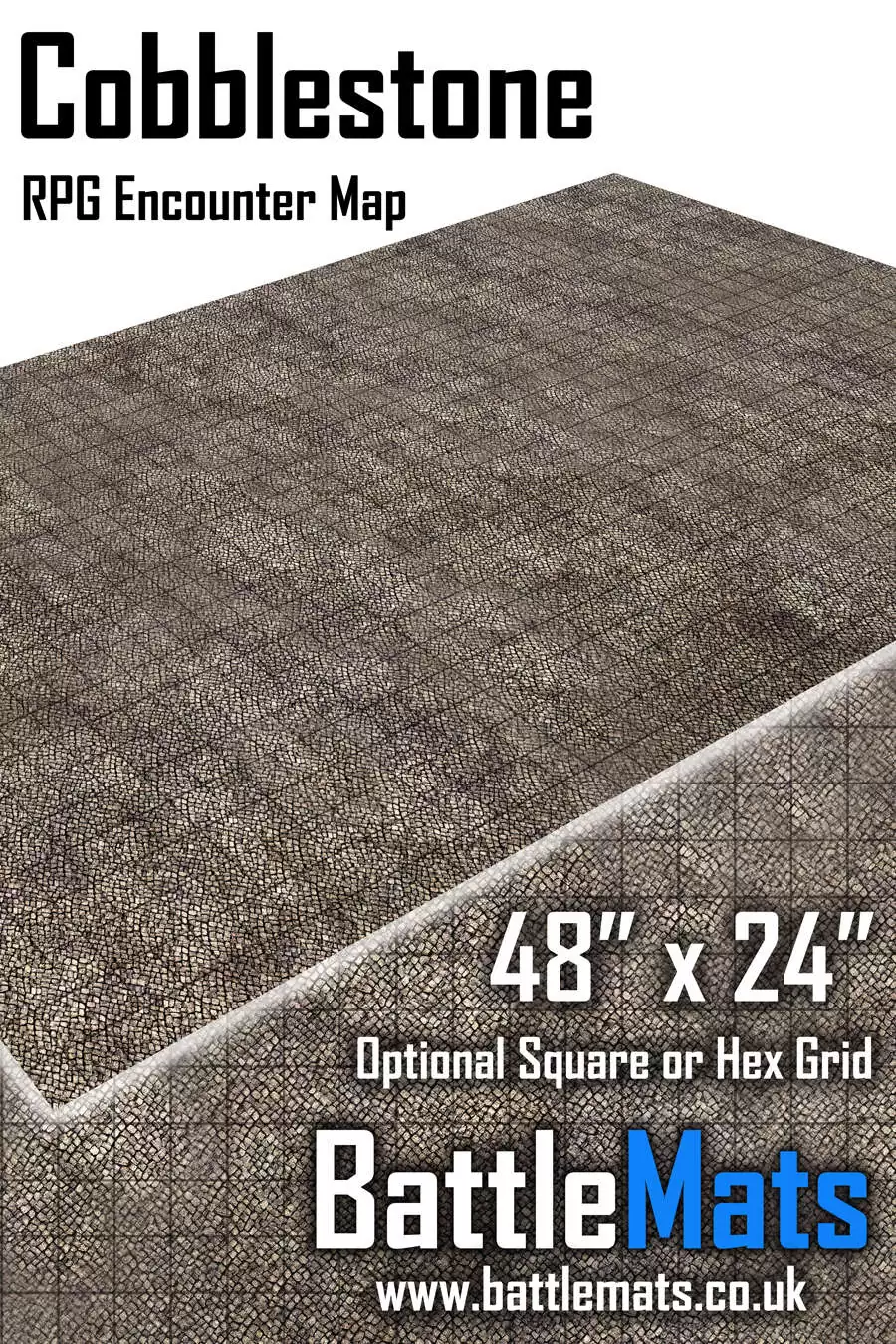 Cobblestone 48" x 24" RPG Encounter Map - Loke BattleMats | Fantasy ...