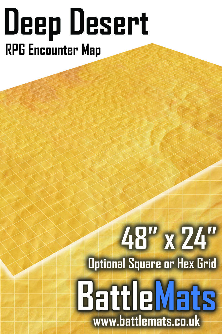 Deep Desert 48" x 24" RPG Encounter Map - Loke BattleMats | Fantasy ...