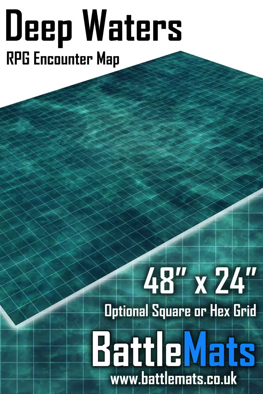 Deep Waters 48" x 24" RPG Encounter Map - Loke BattleMats | Fantasy ...