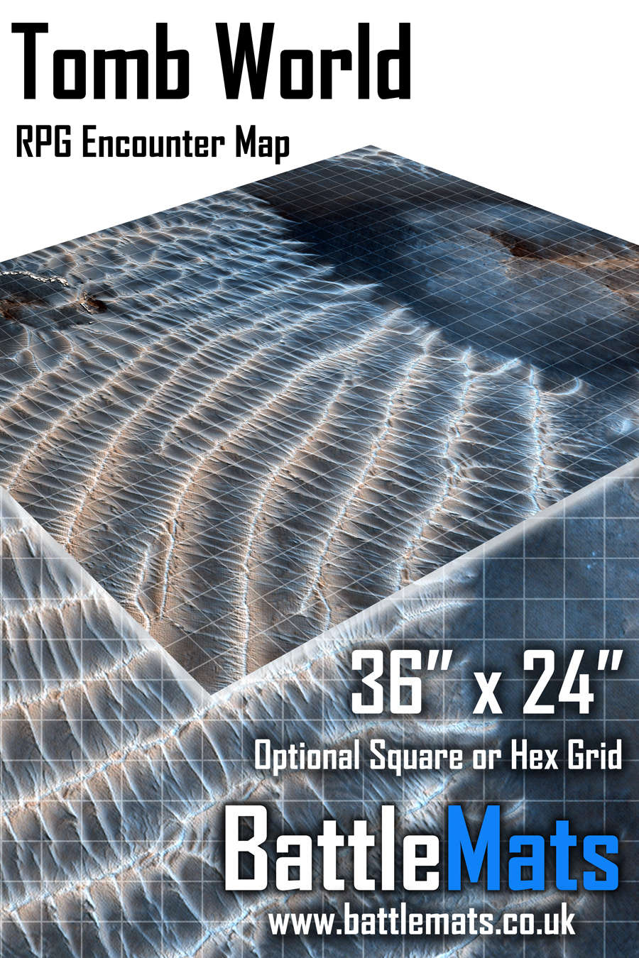 Tomb World 36" x 24" RPG Encounter Map - Loke BattleMats | Sci-Fi and ...