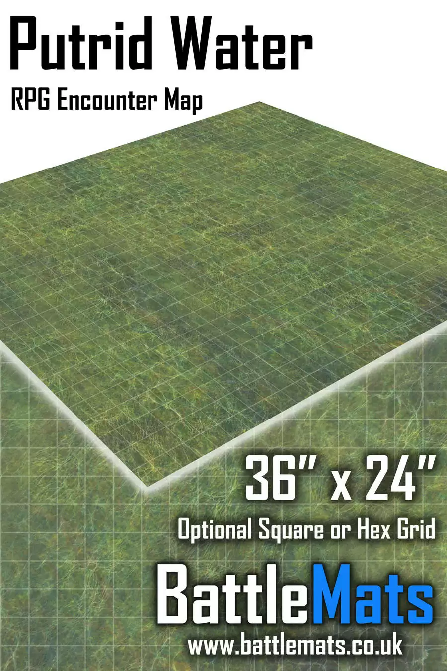 Putrid Water 36" x 24" RPG Encounter Map - Loke BattleMats | Fantasy ...