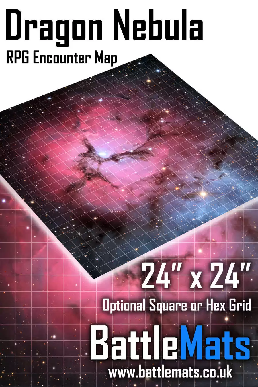 Dragon Nebula 24" x 24" RPG Encounter Map - Loke BattleMats | DriveThruRPG