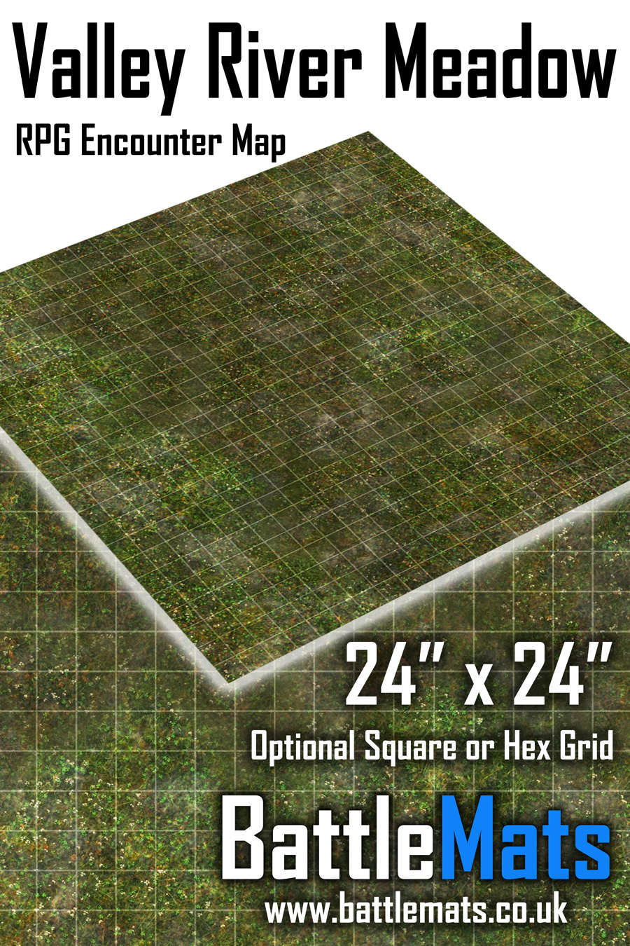 Valley River Meadow 24" x 24" RPG Encounter Map - Loke BattleMats ...