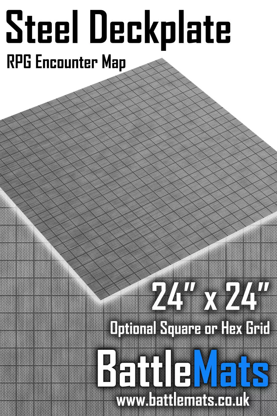 Steel Deckplate 24" x 24" RPG Encounter Map - Loke BattleMats | Sci-Fi ...