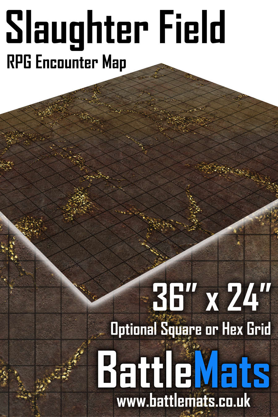 Slaughter Field 36" x 24" RPG Encounter Map - Loke BattleMats | Fantasy ...