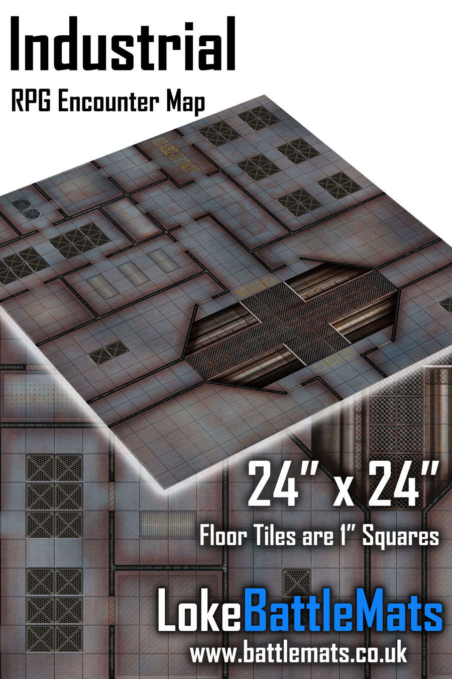 Industrial 24" x 24" RPG Encounter Map - Loke BattleMats | Sci-Fi and ...