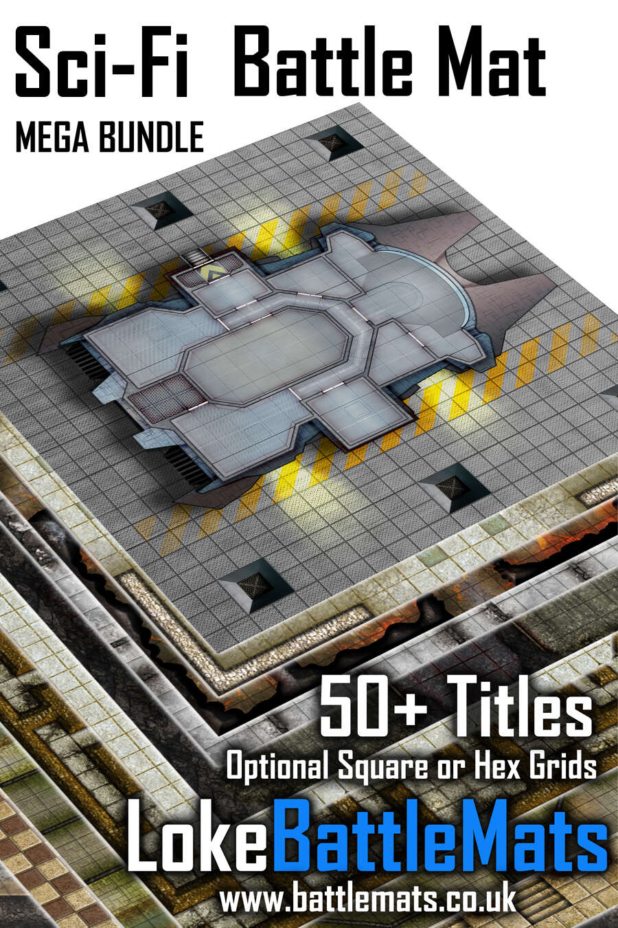 Mega Battle Mat Bundle - SciFi [BUNDLE] - Loke BattleMats | DriveThruRPG