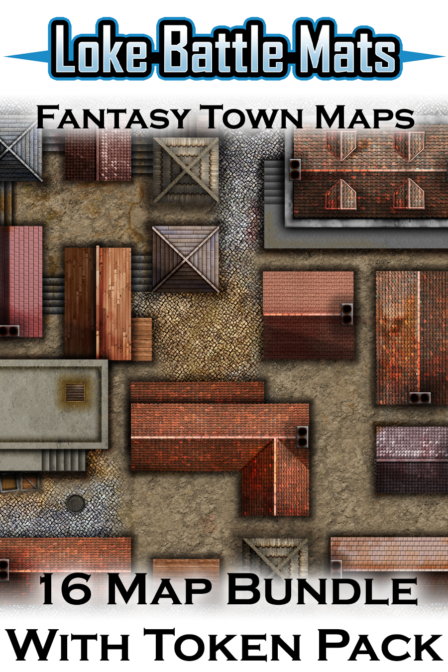 Fantasy Town Maps [BUNDLE] - Loke BattleMats | DriveThruRPG