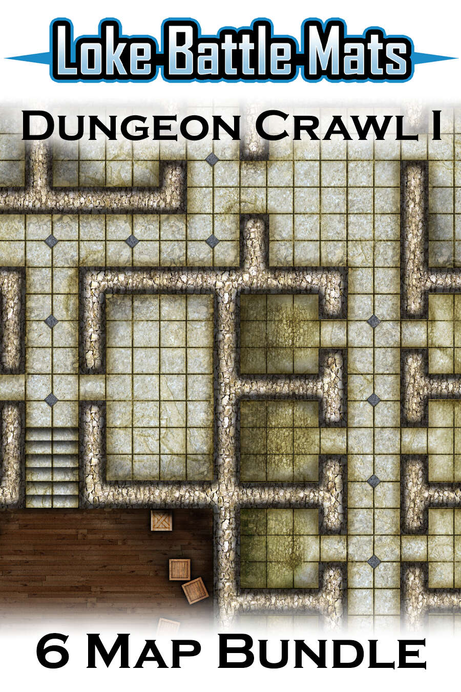 Dungeon crawl #1 [BUNDLE] - Loke BattleMats | DriveThruRPG