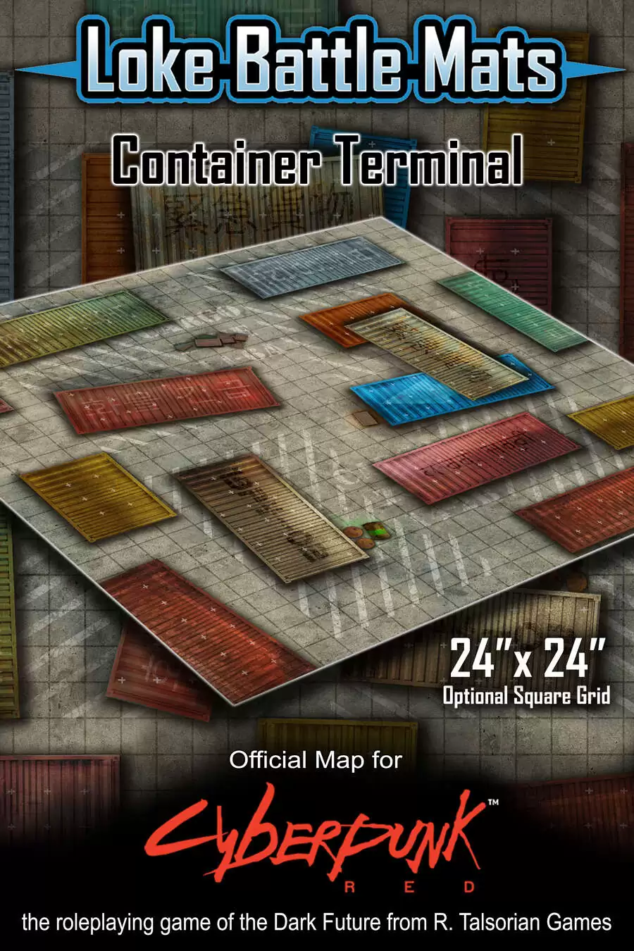 Container Terminal 24" x 24" Cyberpunk RED Map - Loke BattleMats ...