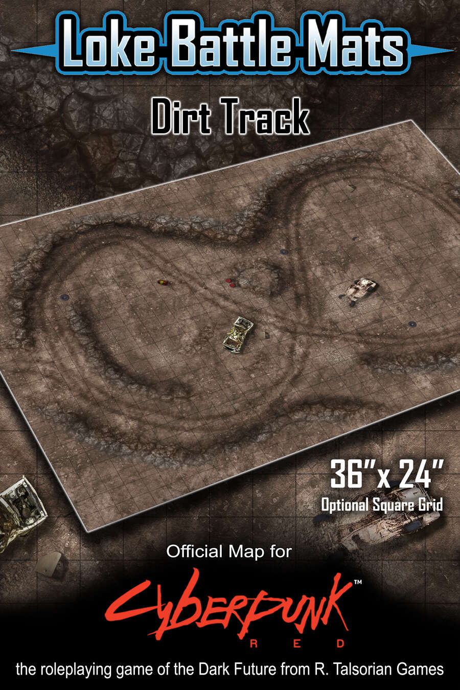 Warehouse 36 x 24 Cyberpunk RED Battle Map - Loke BattleMats, Cyberpunk ...