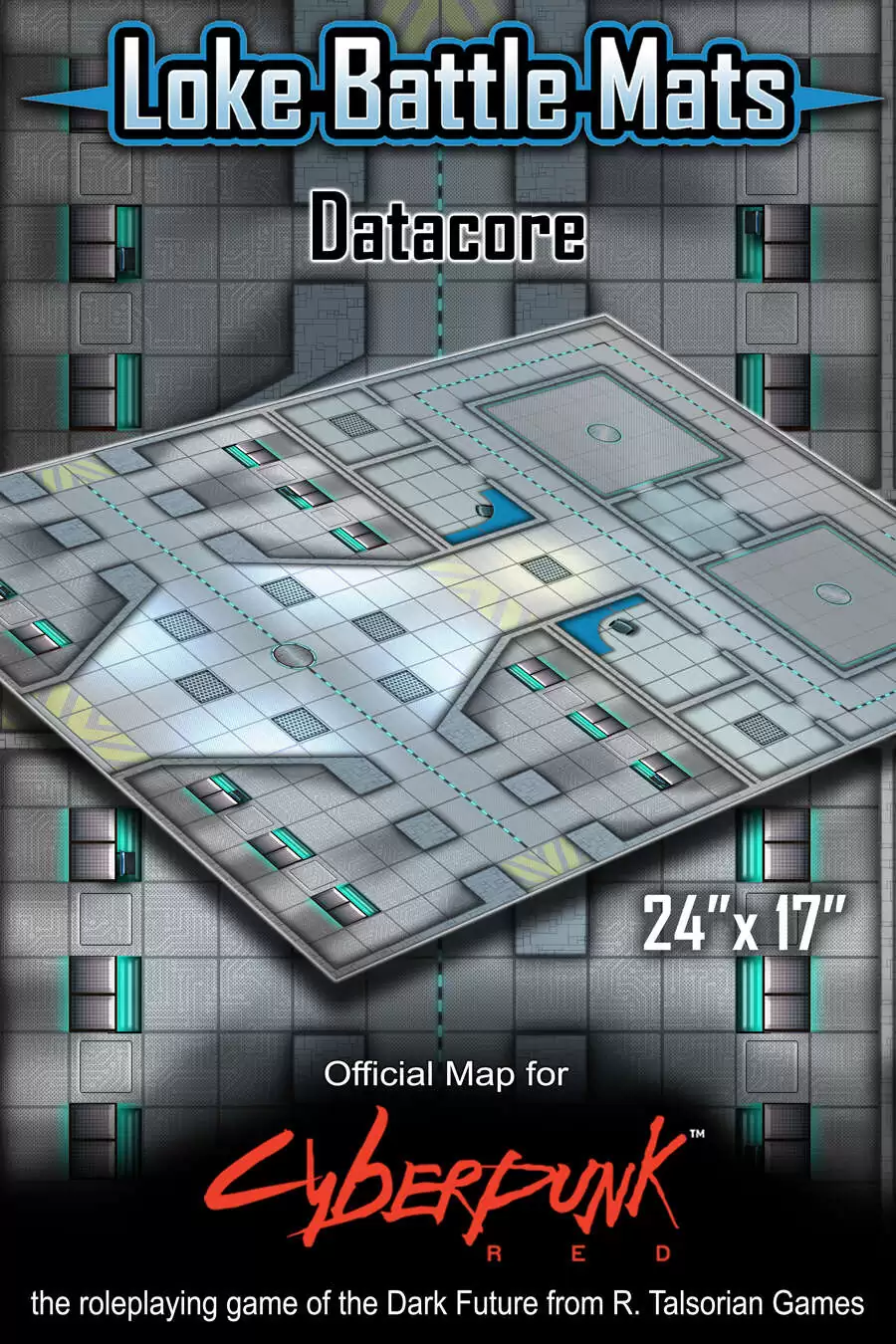 Datacore 24" x 17" Cyberpunk RED Battle Map - Loke BattleMats ...