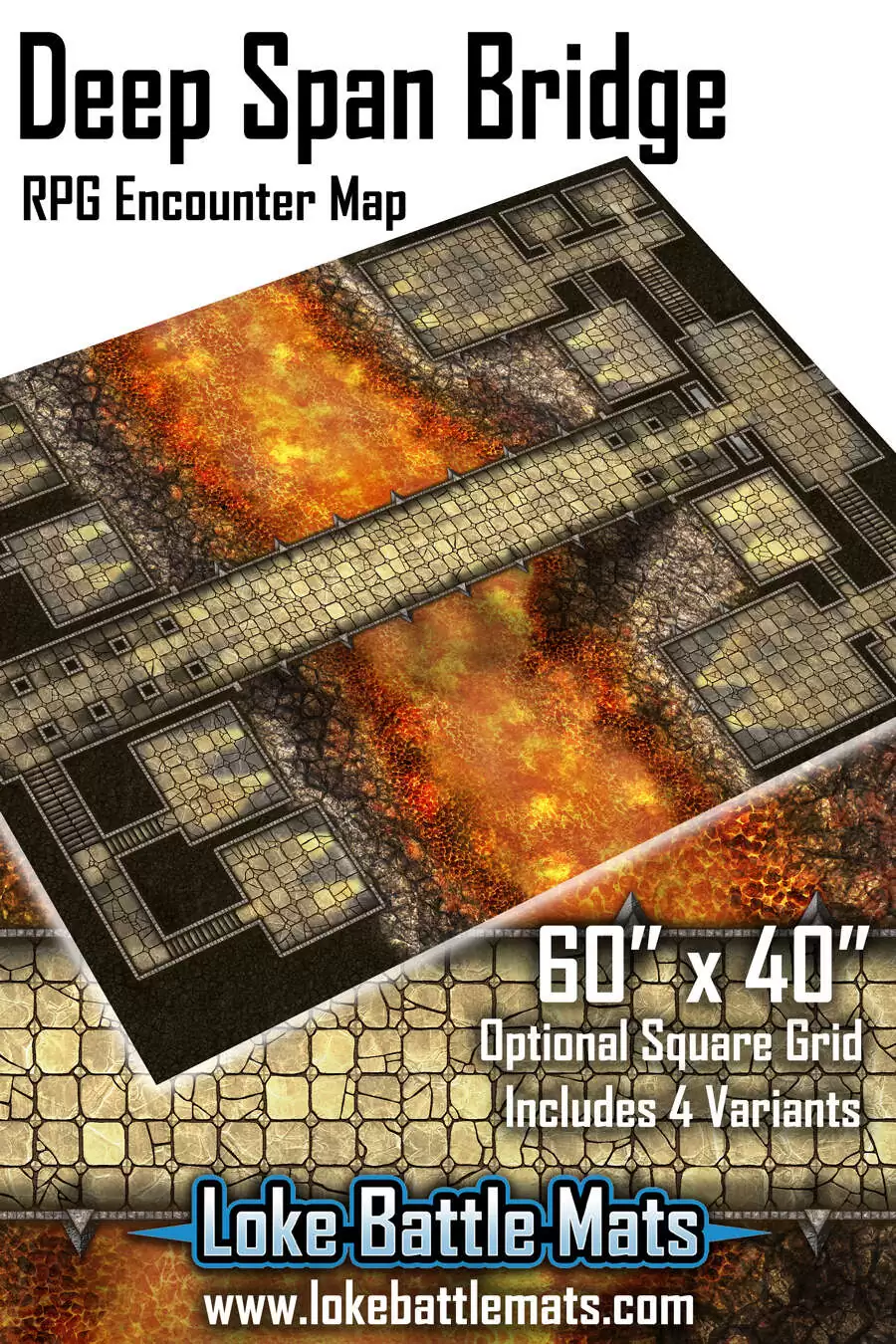 Deep Span Bridge 60" x 40" RPG Encounter Map - Loke BattleMats ...