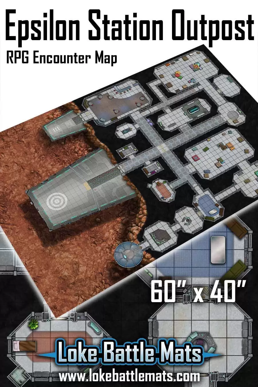Epsilon Station Outpost - Battle Map - Loke BattleMats | Sci-Fi and ...