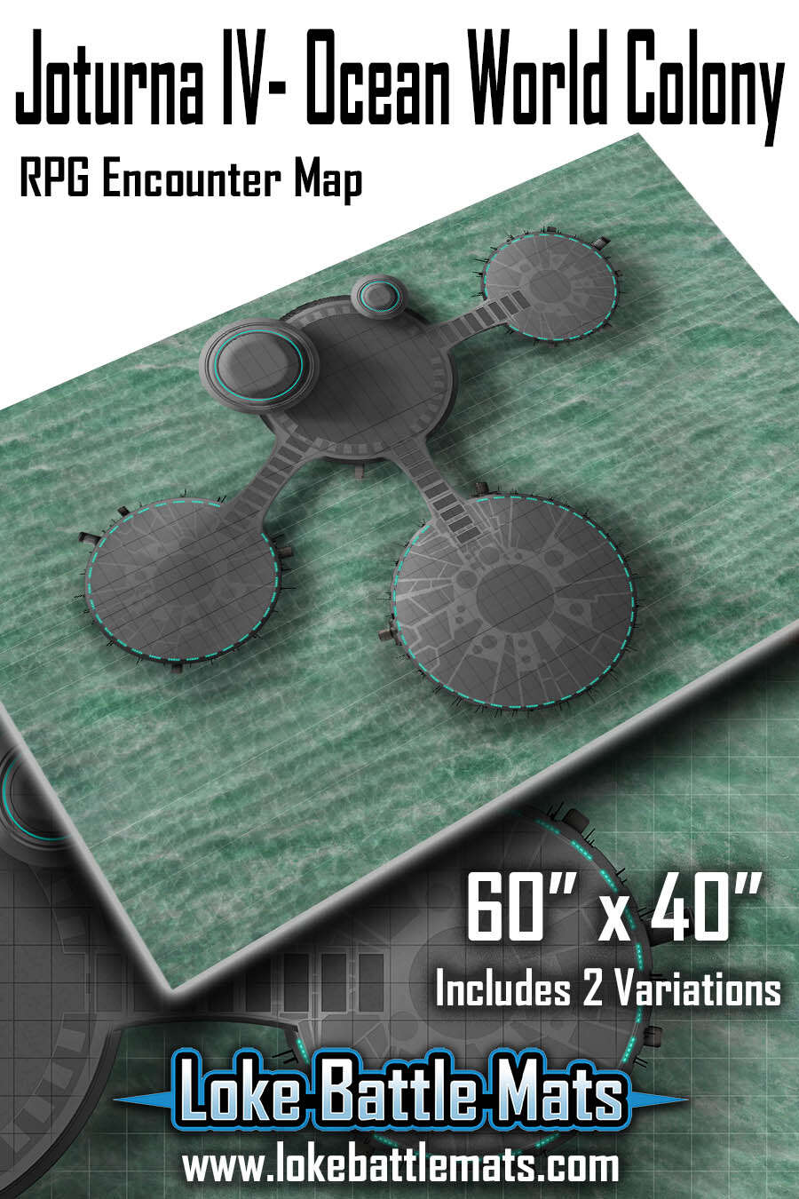 Joturna IV- Ocean World Colony - Battle Maps - Loke BattleMats | Sci-Fi ...