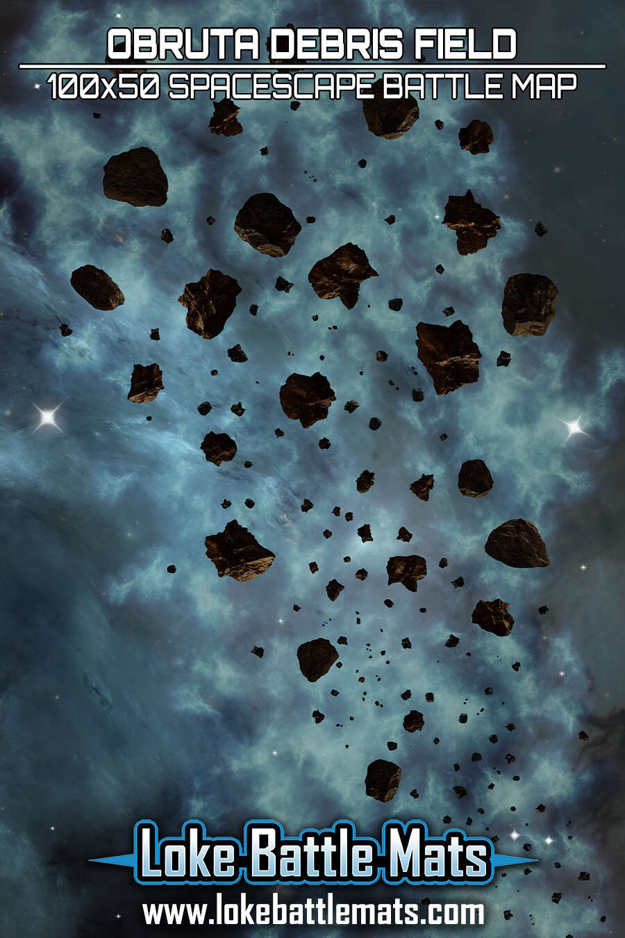 Obruta Debris Field - Battle Map - Loke BattleMats | Sci-Fi and Modern ...