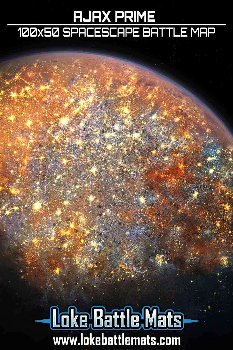 Ajax Prime - Battle Map - Loke BattleMats | Sci-Fi and Modern Battle Maps | DriveThruRPG