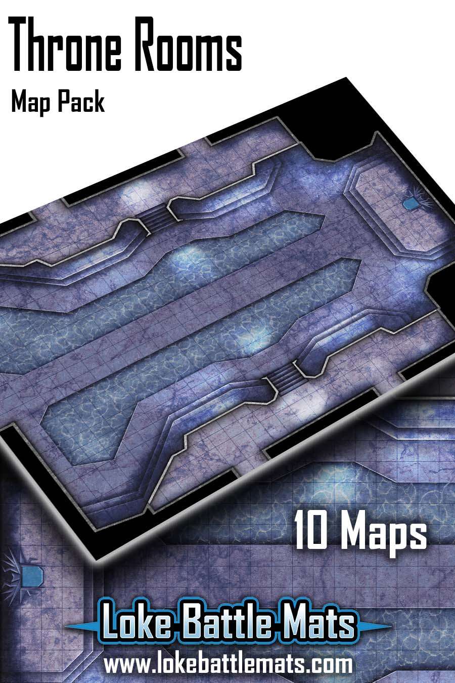 Throne Rooms - Battle Map Pack - Loke BattleMats | Fantasy Battle Maps ...