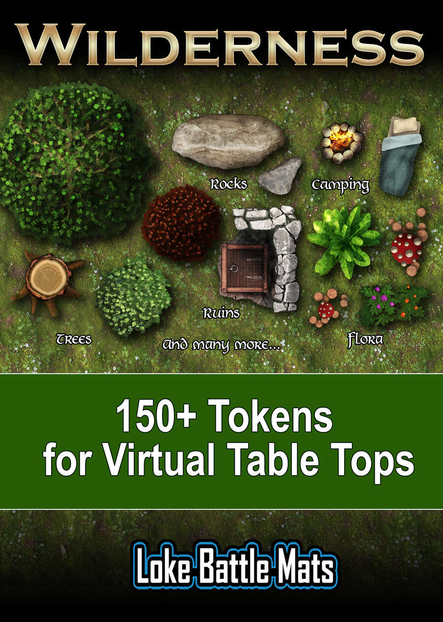 Wilderness Token Set - Loke BattleMats | Fantasy Battle Maps | DriveThruRPG