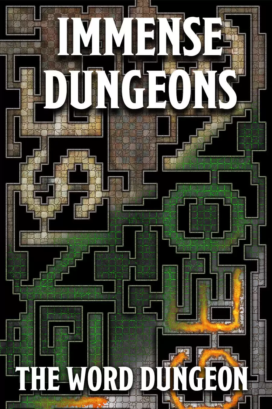 Word Dungeon 100x40 RPG Encounter Map - Loke BattleMats | Fantasy ...