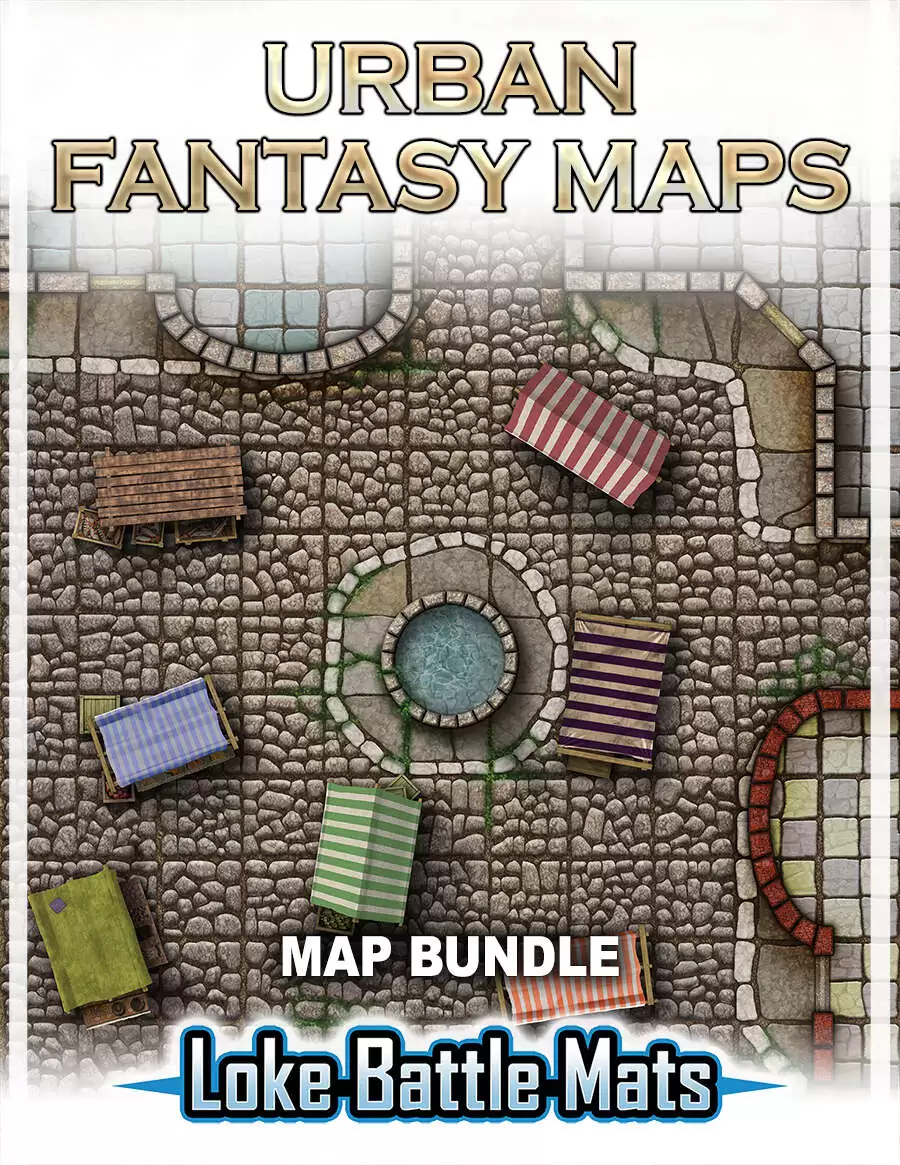 Urban Fantasy Maps [BUNDLE] - Loke BattleMats | Fantasy Battle Maps ...