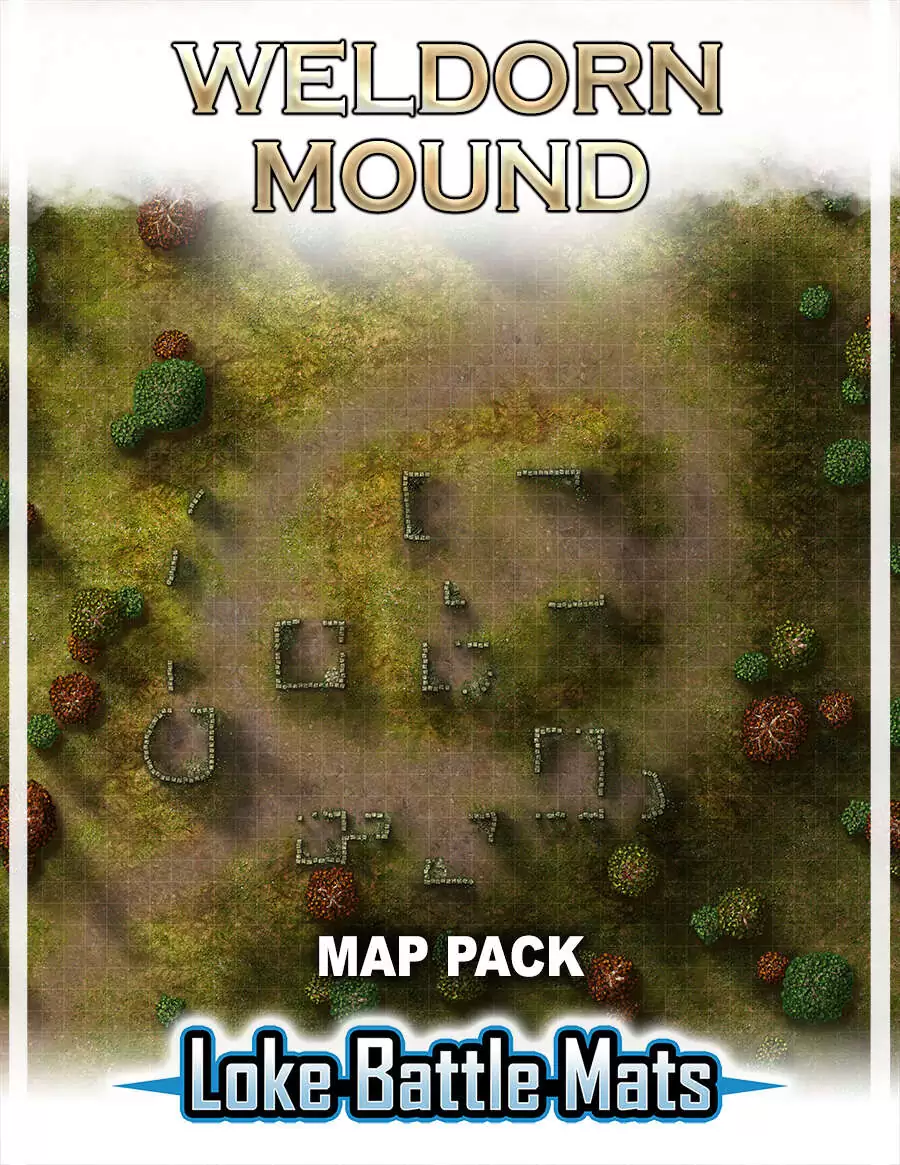Weldorn Mound - 50x50 Battle Map - Loke BattleMats | Fantasy Battle ...