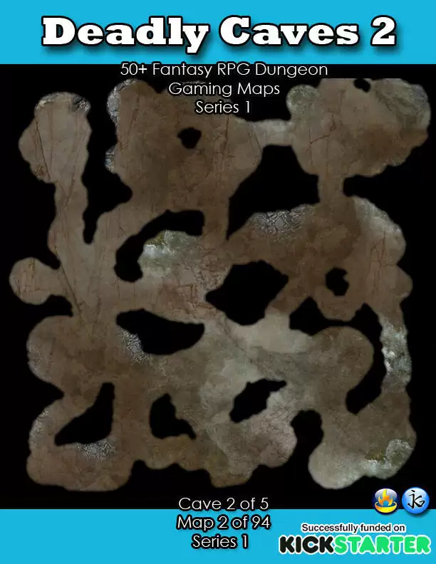 50+ Fantasy RPG Maps 1: (2 of 94) Deadly Caves 2 - Jayson Graves | 94 ...