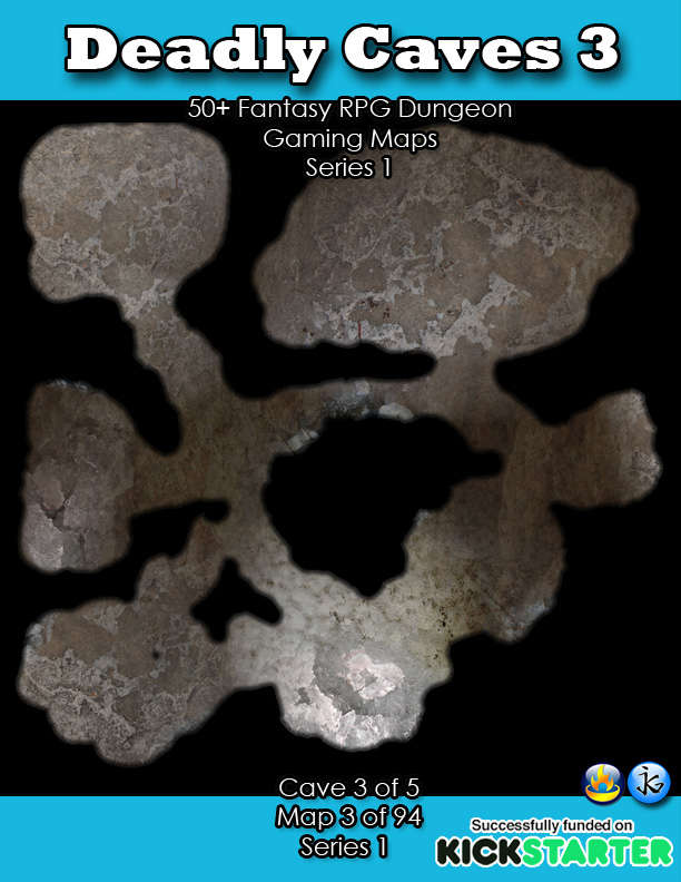 50+ Fantasy RPG Maps 1: (3 of 94) Deadly Caves 3 - Jayson Graves ...