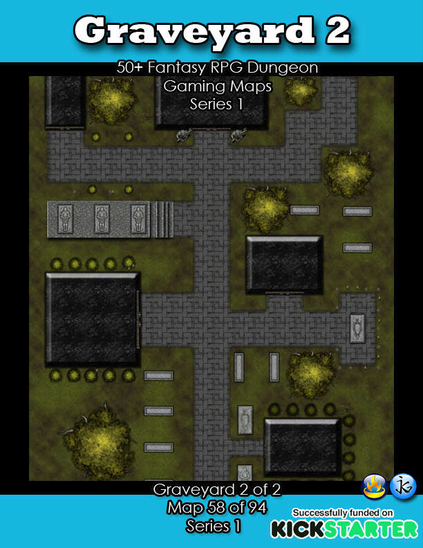 50+ Fantasy RPG Maps 1: (58 of 95) Graveyard 2 - Jayson Graves | 94 .99 ...