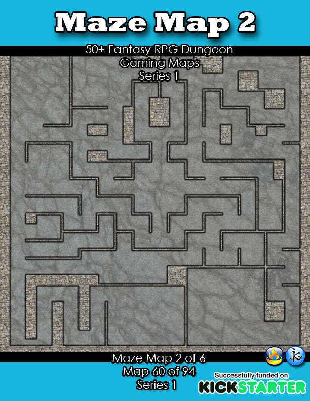 50+ Fantasy RPG Maps 1: (60 of 95) Maze Map 2 - Jayson Graves | 94 .99 ...
