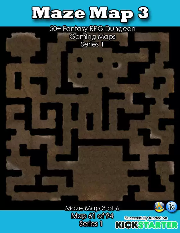 50+ Fantasy RPG Maps 1: (61 of 95) Maze Map 3 - Jayson Graves | 94 .99 ...