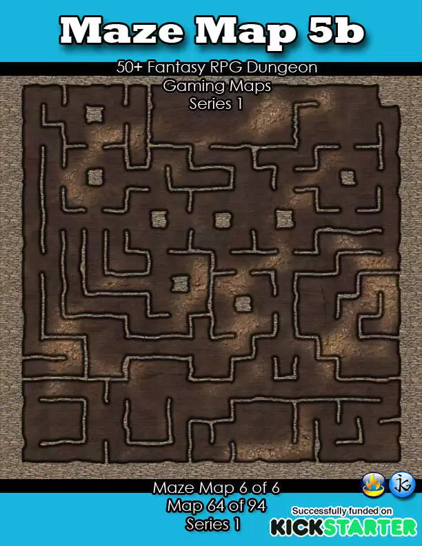 50+ Fantasy RPG Maps 1: (64 of 95) Maze Map 5b - Jayson Graves | 94 .99 ...
