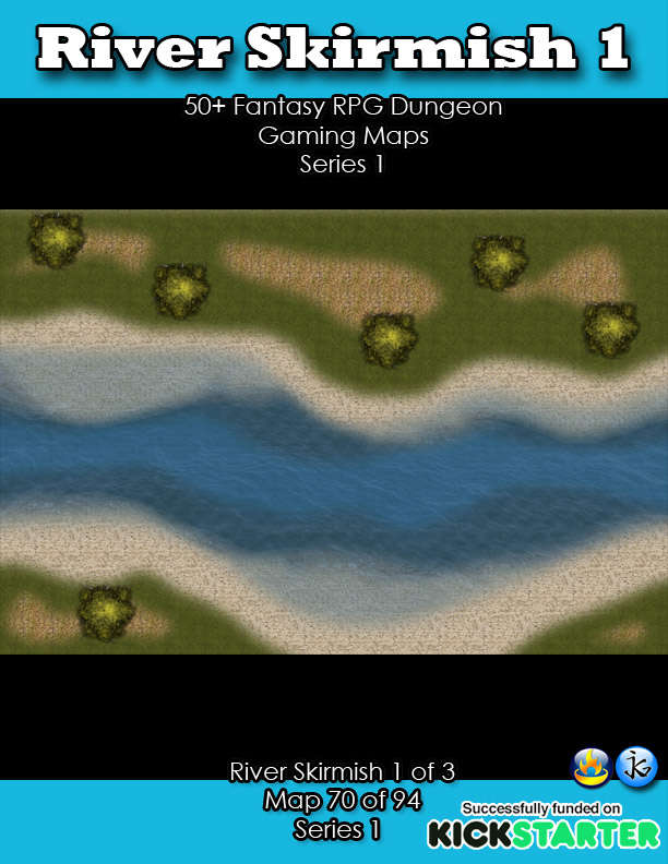 50+ Fantasy RPG Maps 1: (70 of 95) River Skirmish 1 - Jayson Graves ...