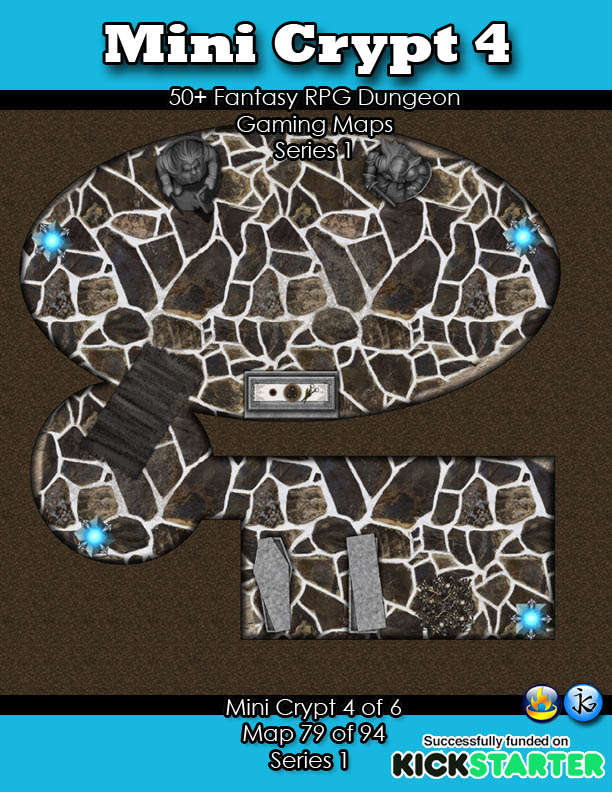 50+ Fantasy RPG Maps 1: (79 of 95) Mini Crypt 4 - Jayson Graves | 94 ...