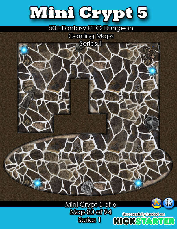 50+ Fantasy RPG Maps 1: (80 of 95) Mini Crypt 5 - Jayson Graves | 94 ...