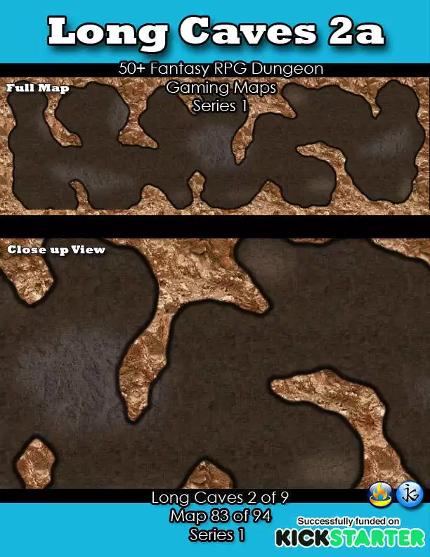 50+ Fantasy RPG Maps 1: (83 of 95) Long Caves 2a - Jayson Graves | 94 ...