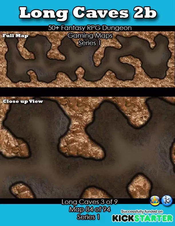 50+ Fantasy RPG Maps 1: (84 of 95) Long Caves 2b - Jayson Graves | 94 ...