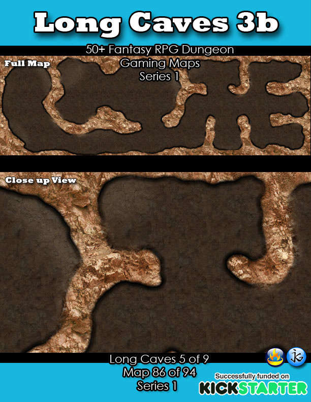 50+ Fantasy RPG Maps 1: (86 of 95) Long Caves 3b - Jayson Graves | 94 ...