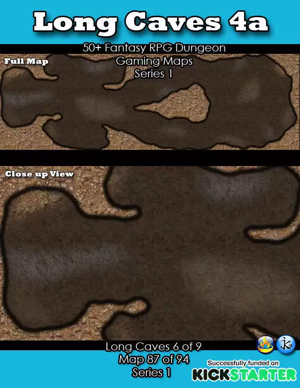 50+ Fantasy RPG Maps 1: (87 of 95) Long Caves 4a - Jayson Graves | 94 ...