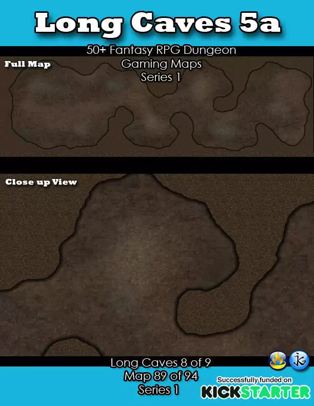 50+ Fantasy RPG Maps 1: (89 of 95) Long Caves 5a - Jayson Graves | 94 ...
