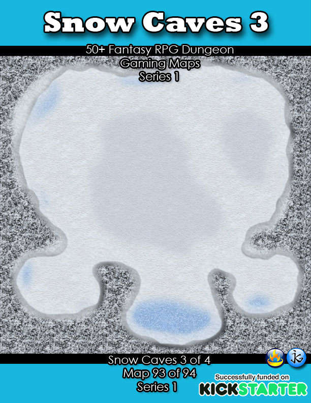 50+ Fantasy RPG Maps 1: (93 of 95) Snow Caves 3 - Jayson Graves | 94 ...