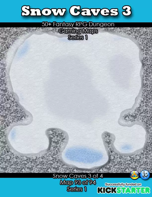 50+ Fantasy RPG Maps 1: (93 of 95) Snow Caves 3 - Jayson Graves | 94 ...