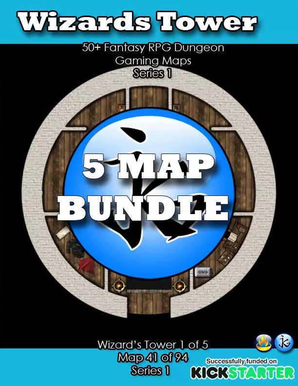 50+ Fantasy RPG Maps 1 Bundle 06: Wizard's Tower Bundle [BUNDLE ...