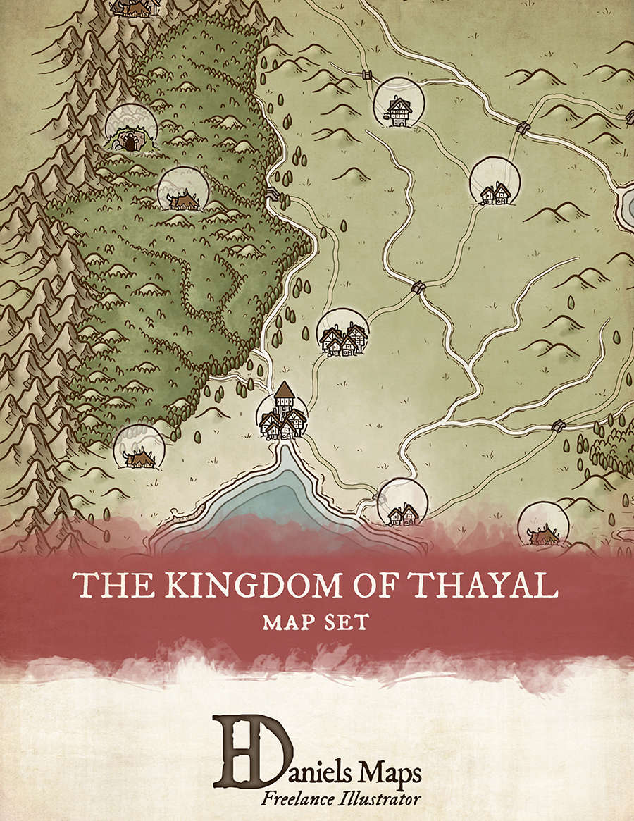 Kingdom of Thayal - Regional Map - Daniels Maps | DriveThruRPG