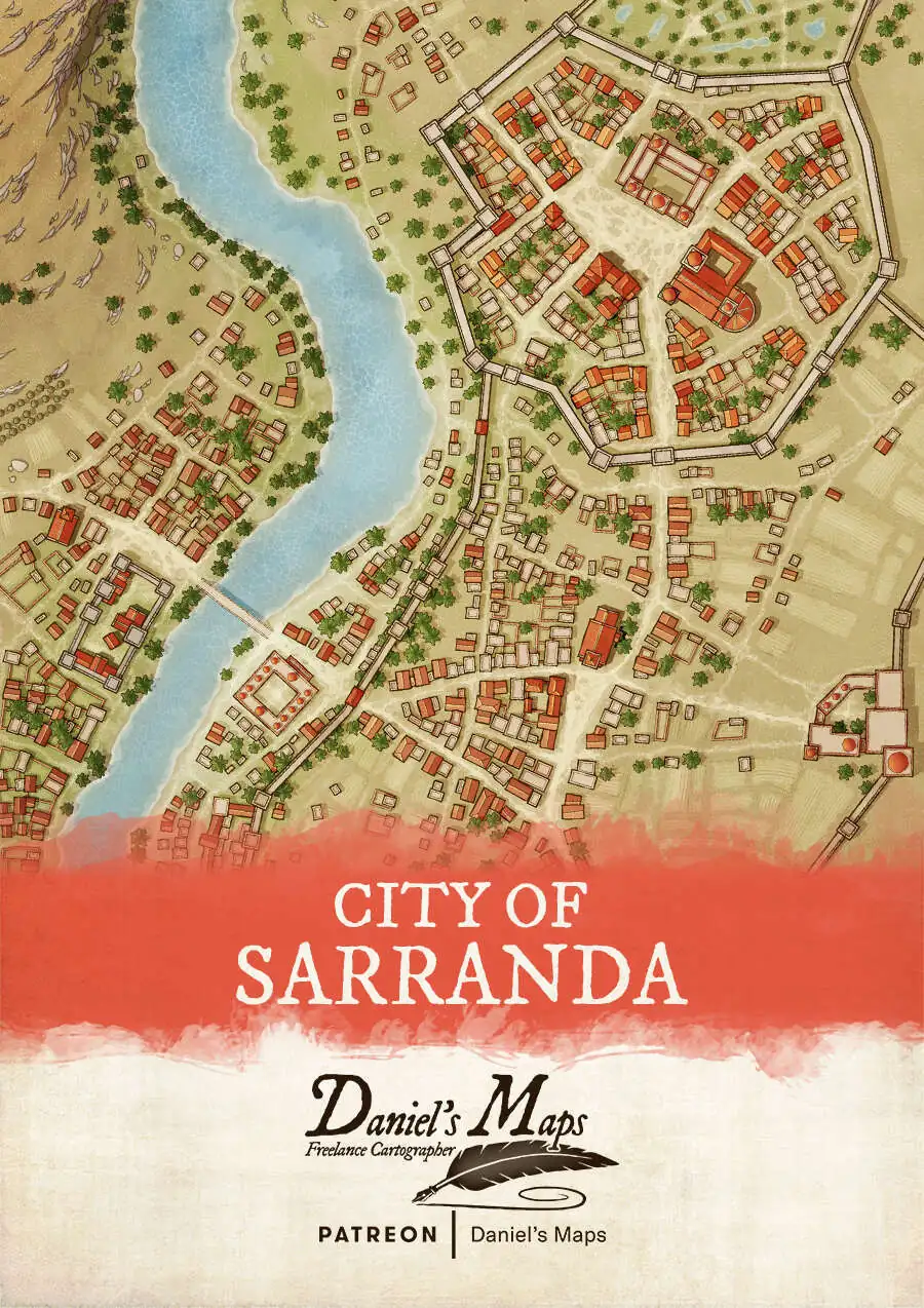 Fantasy Capital City Map