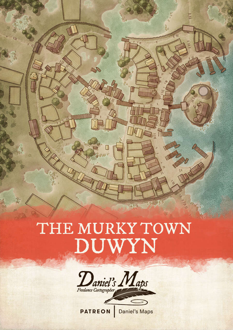 The Murky Town of Duwyn - Daniels Maps | DriveThruRPG