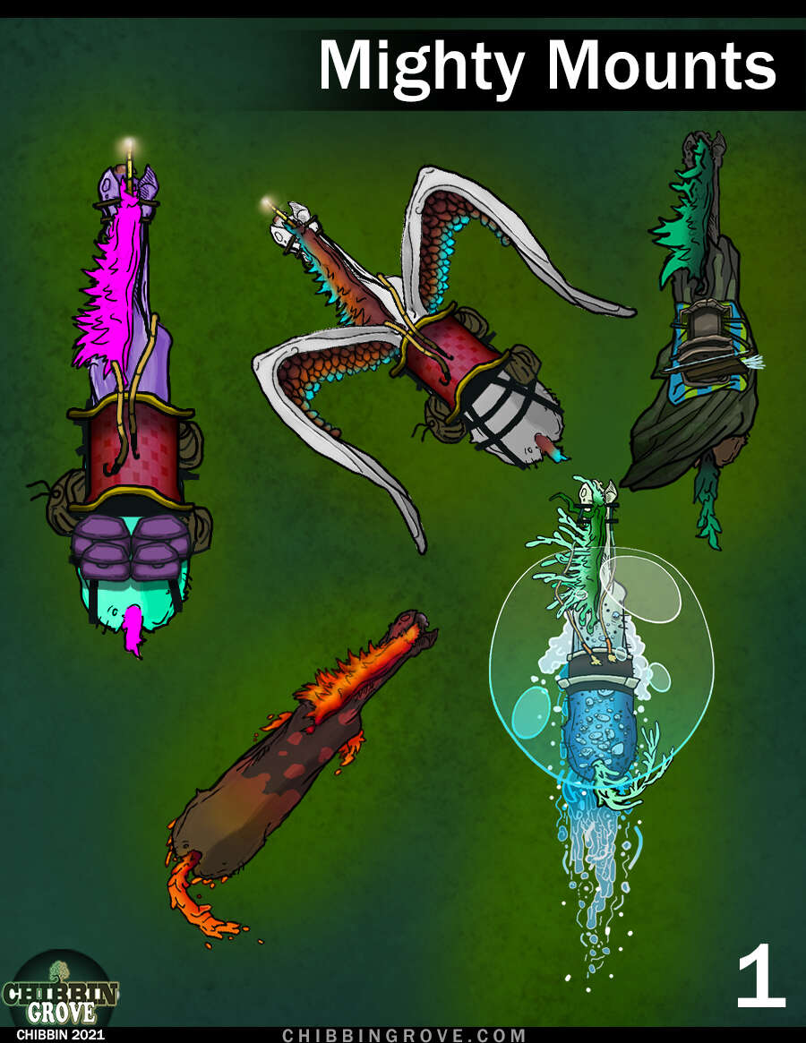 Chibbin Grove: Mighty Mounts 1 - Chibbin Grove | DriveThruRPG